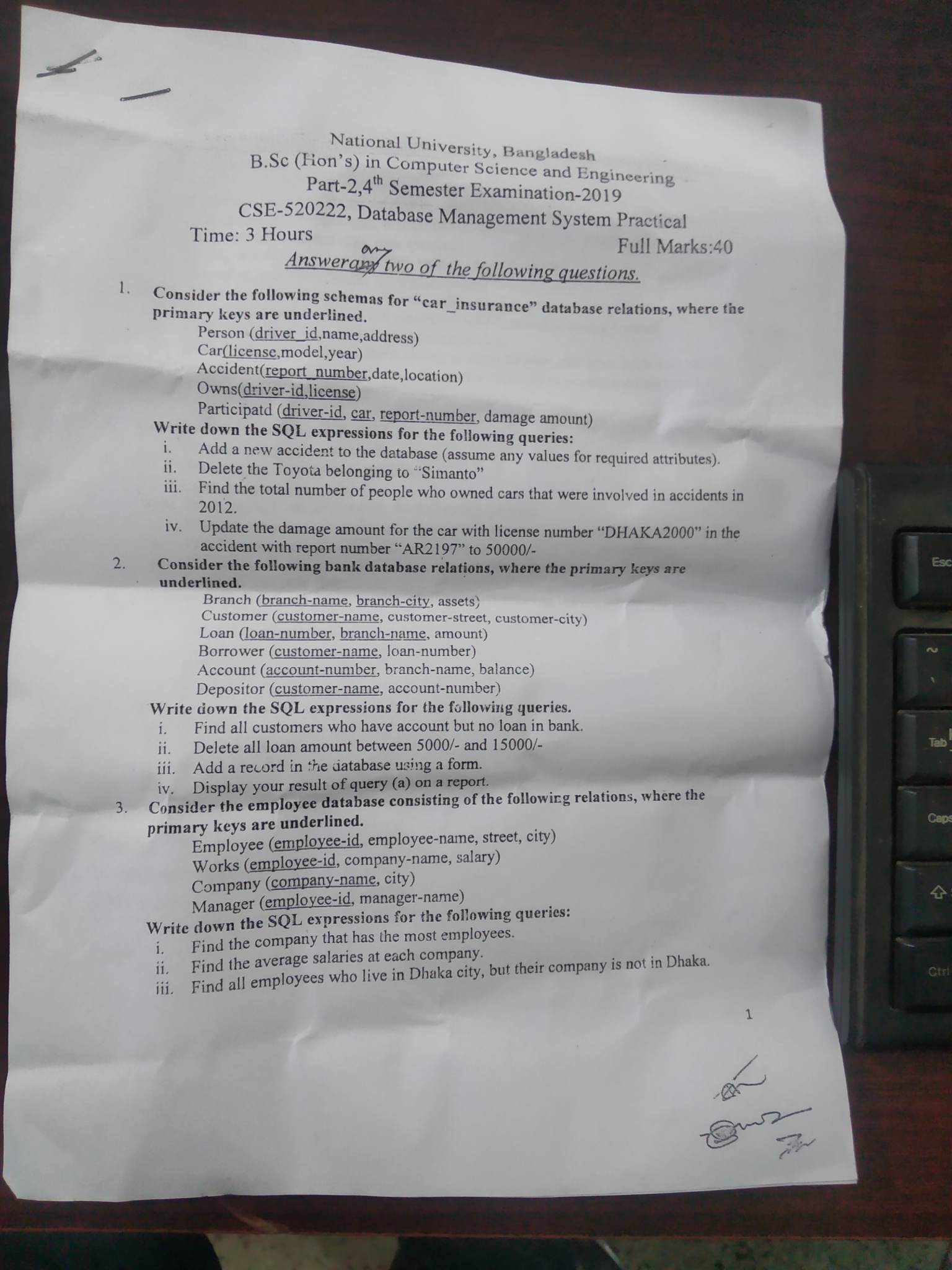 Database Management System SQL Practical Tutorial For CSE Department ... Database Management System SQL Practical Tutorial For CSE Department ...